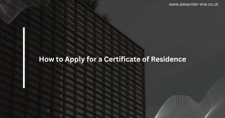 Easily Secure Your UK Certificate of Residence Today!